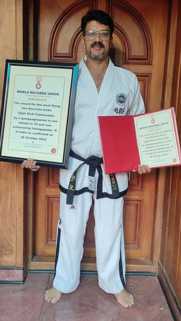 Most Flying Two Direction Kicks (Split Kick-Taekwondo) By A ...